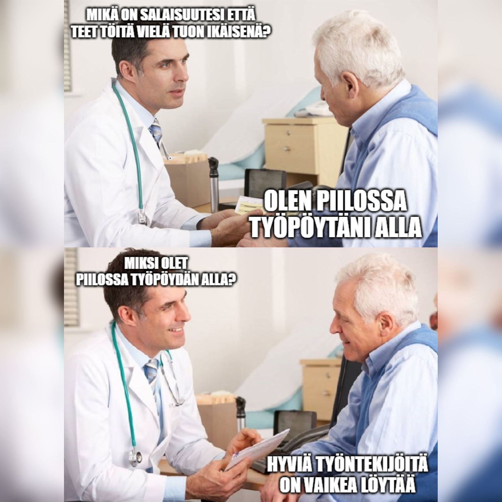 Papan salaisuus pitkään työikään - Nauruvirasto